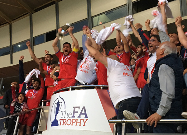 Alfred Effiong hands Balzan historic FA Trophy - maltafootball.com
