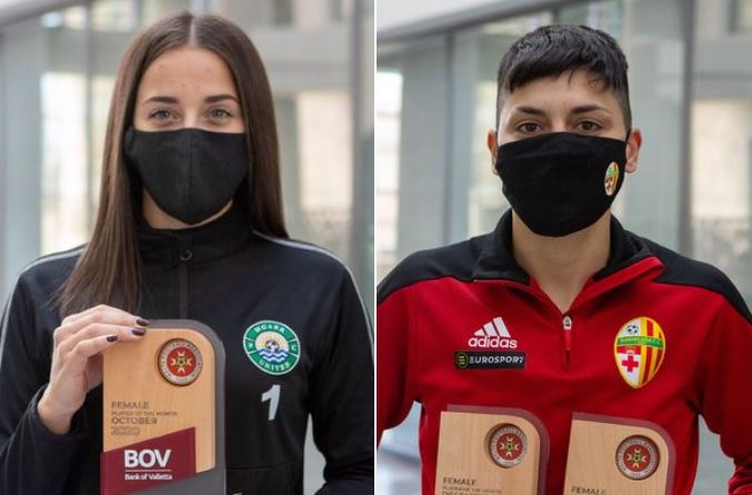 Brenda Borg, Stephania Farrugia presented with BOV Female Player of the ...