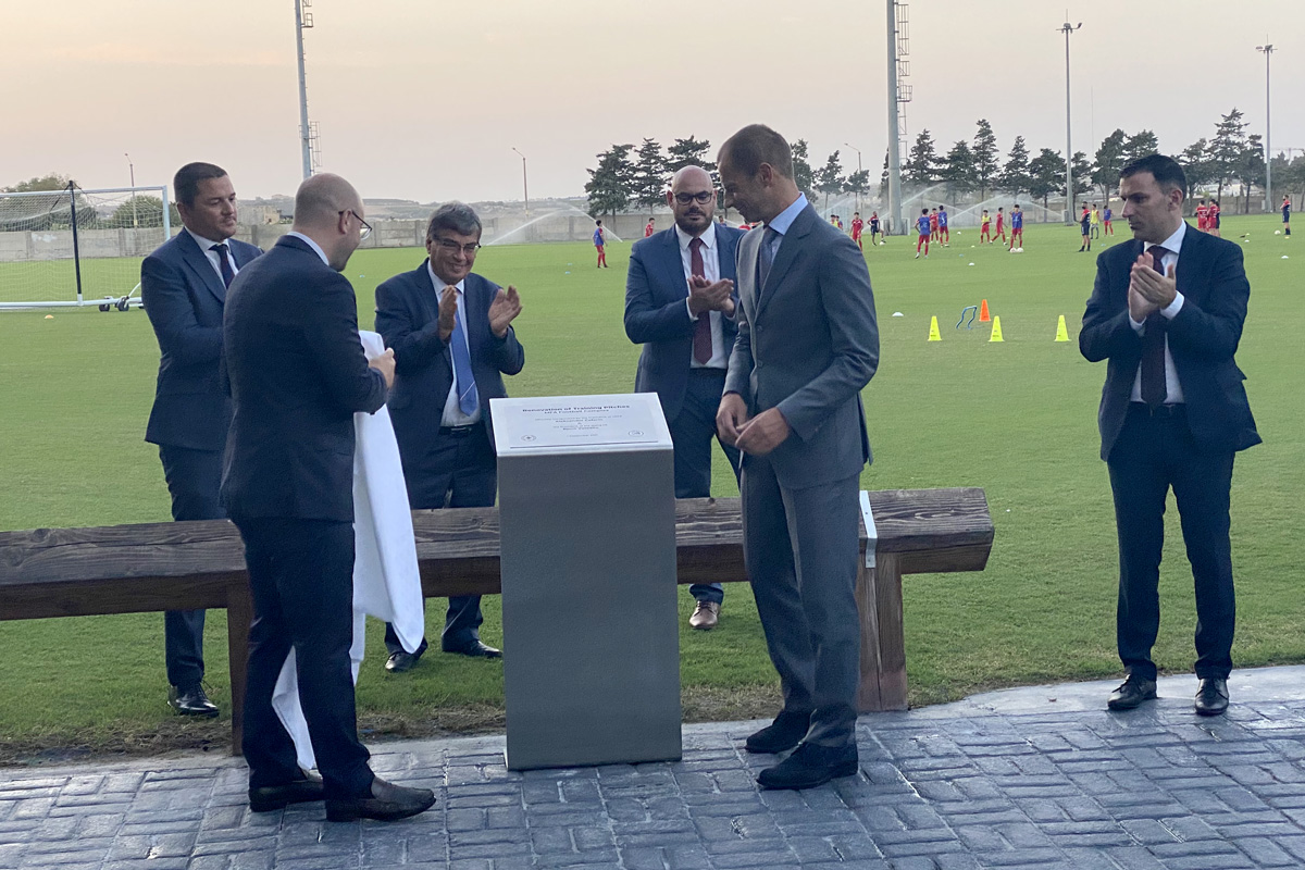 New pitches at MFA training grounds inaugurated by UEFA President ...