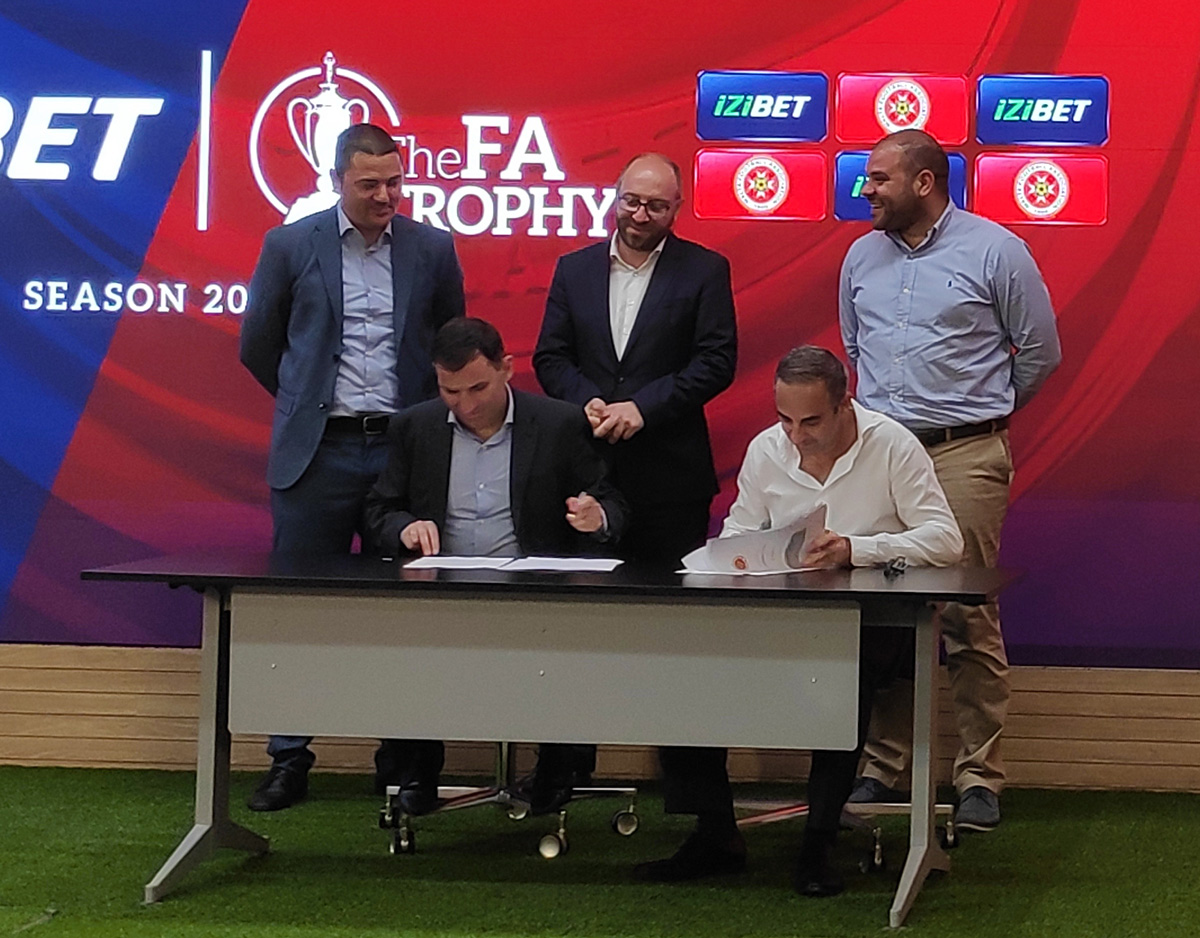 Izibet unveiled as new sponsor for FA Trophy - maltafootball.com