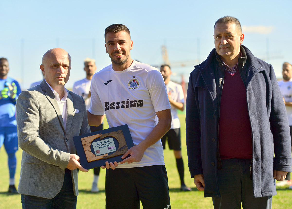 Jake Grech is BOV Player of the Month for November - maltafootball.com