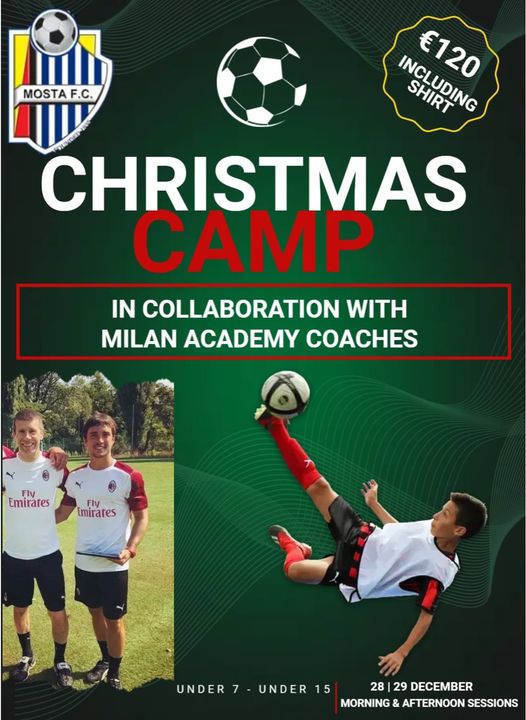 Christmas Camp organised by Mosta FC - maltafootball.com