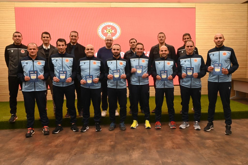 FIFA badges presented to match officials - maltafootball.com
