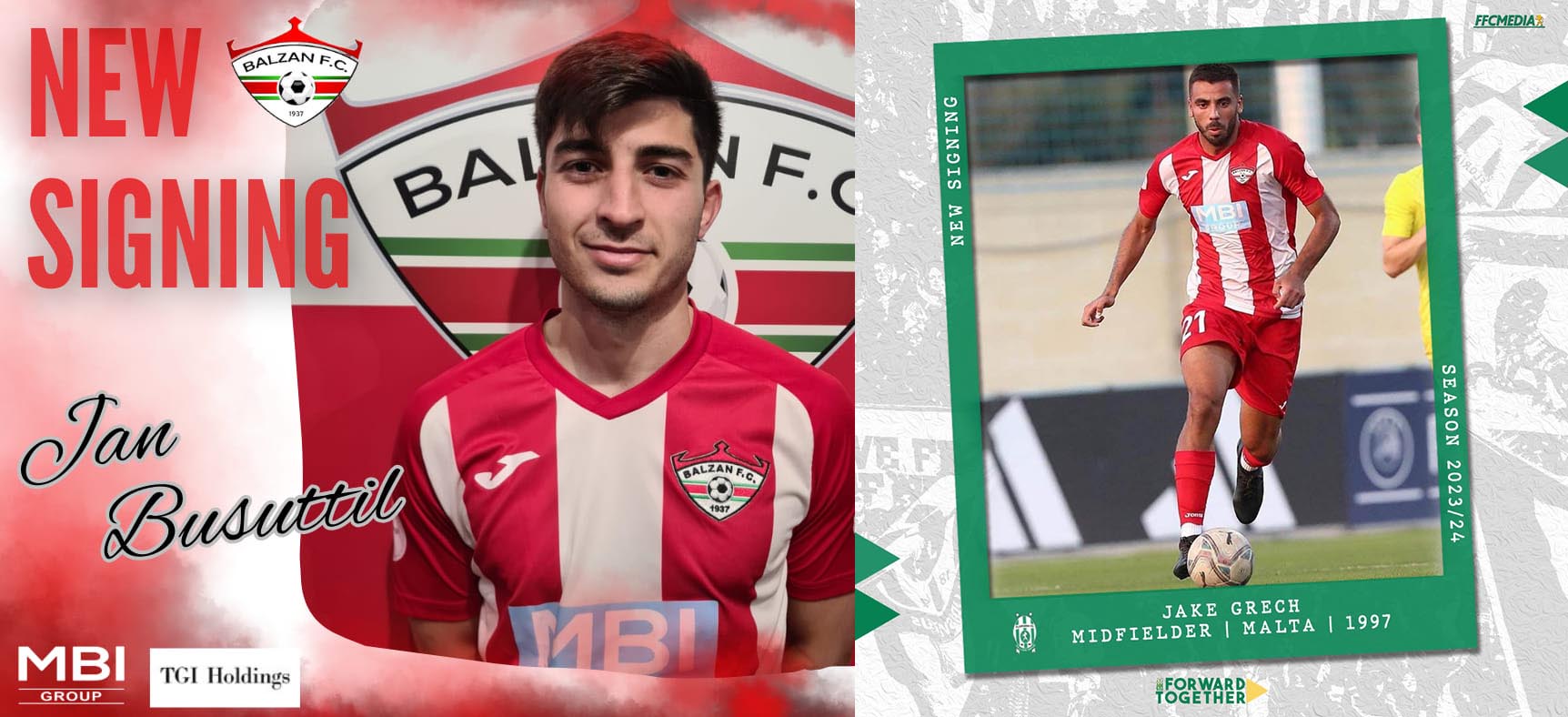 Balzan, Floriana complete Jan Busuttil, Jake Grech swap deal ...