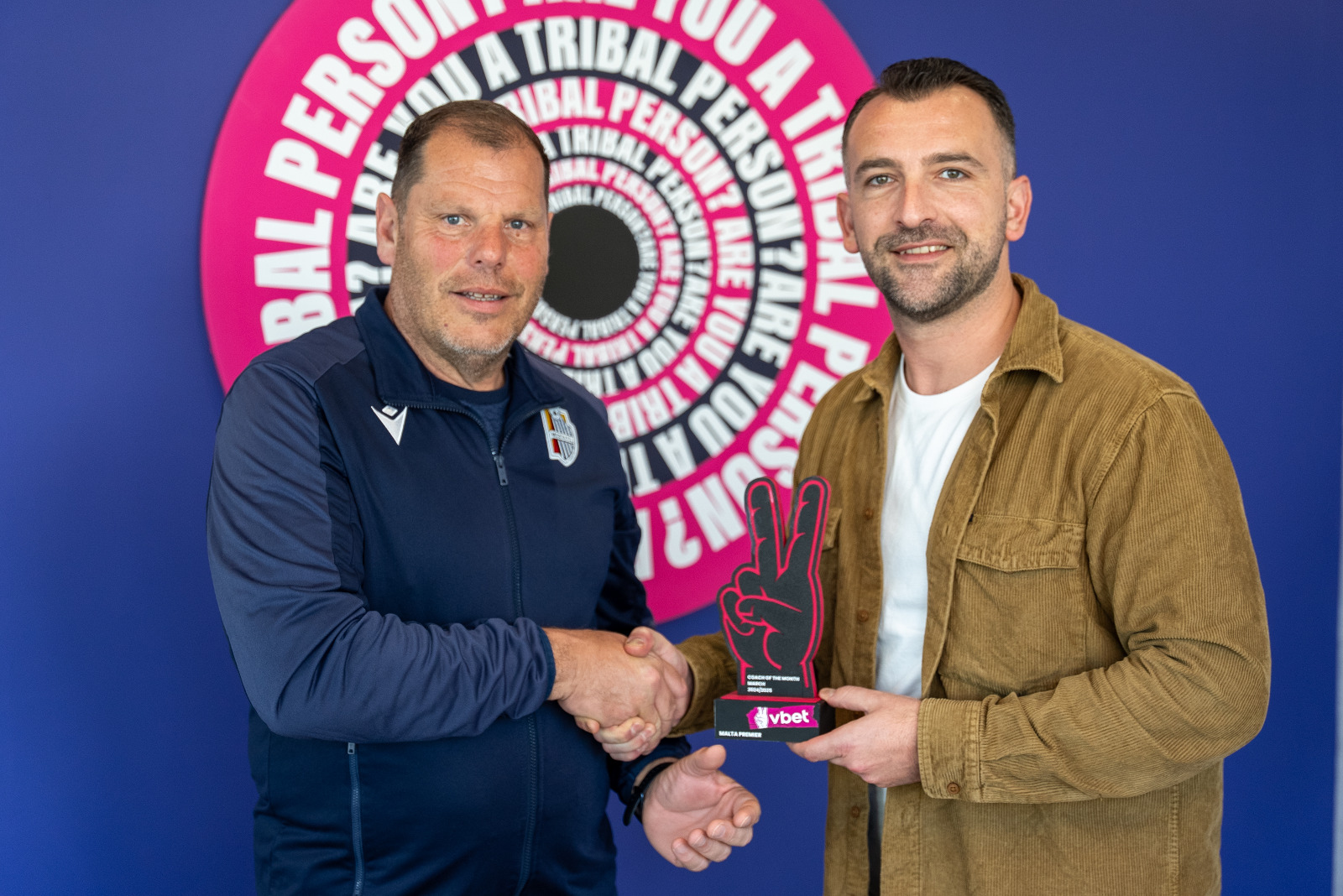 Joe Grech is VBET Coach of the Month for March - maltafootball.com